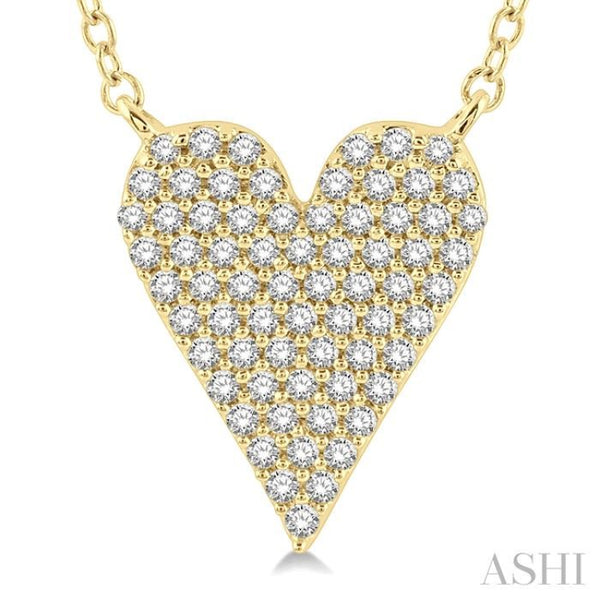 Pave-Set Heart Shape Diamond Necklace - 991JQRHADTSNKYG – Rodgers The ...